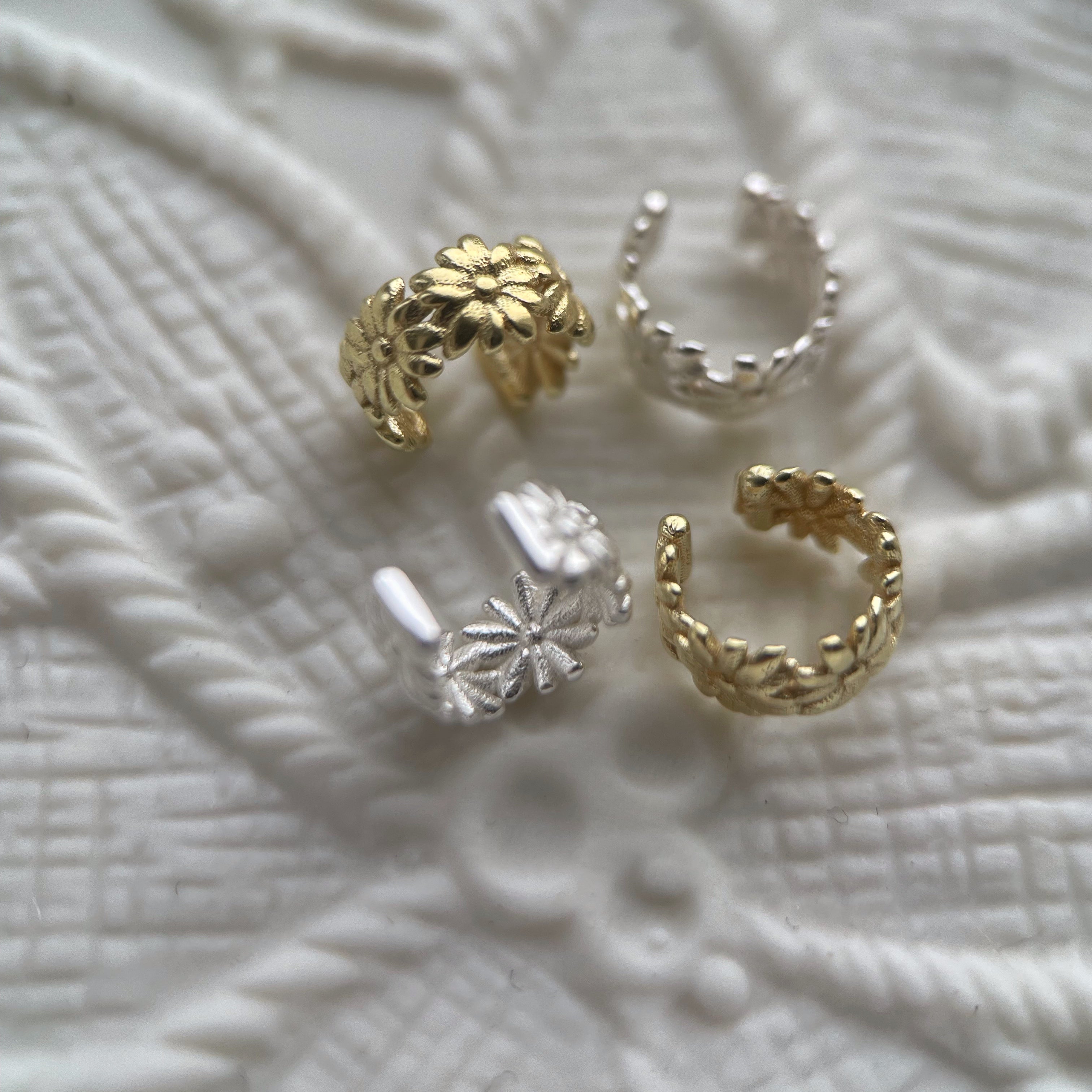 Daisy Ear Cuff – Moonstone Jewellery